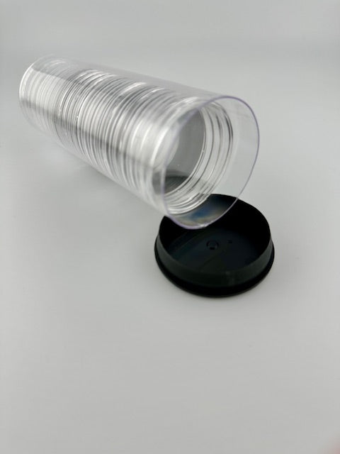 Coin Capsule Storage Tubes for Model "H" Air-Tites #BLACK7803 - JP's Corner