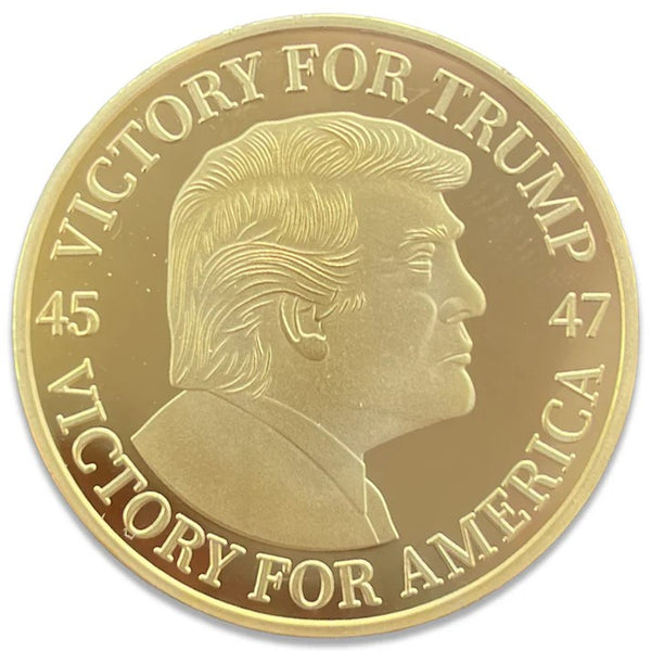 President Trump Victory Coin with Black Presentation Case - JP's Corner
