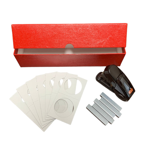 Bundle M (Cardboard 2x2's, Stapler, Staples and Red Single Row Box ...