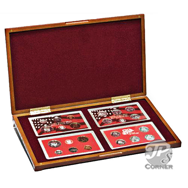 Air-Tite Wood Coin Cases | Wooden Presentation Cases - JP's Corner